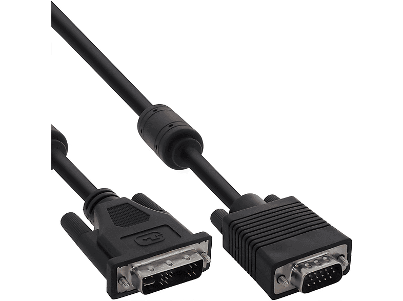 INLINE InLine® DVI-A Kabel, analog 12+5 Stecker auf 15pol HD VGA, 5m ...