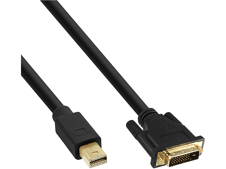 INLINE InLine® Mini DisplayPort zu DVI Konverter Kabel, schwarz, 1,5m ...
