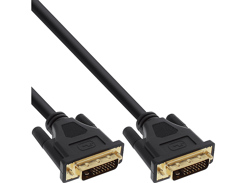 INLINE InLine® DVI-D Anschlusskabel Premium, digital 24+1 ST / ST, Dual ...