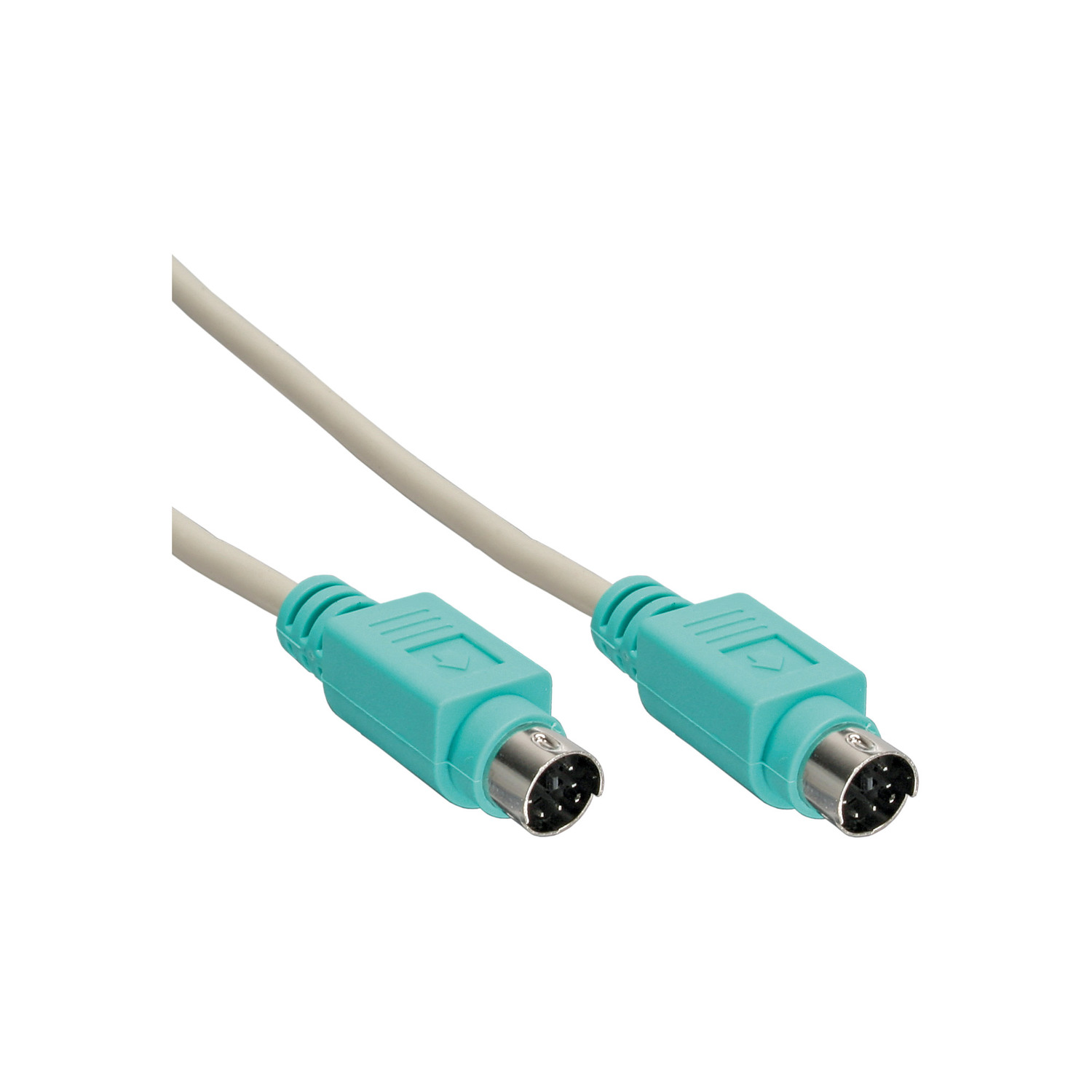 INLINE InLine® PS/2 Kabel, Stecker / Stecker, PC 99, Farbe Grün, 2m ...