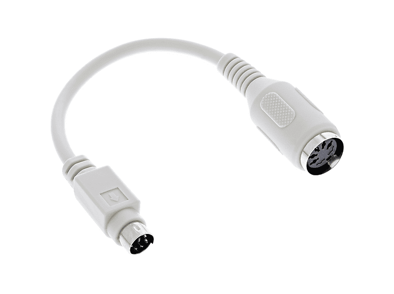 INLINE InLine® Tastatur-Adapterkabel, 5pol DIN-Buchse an PS/2-Stecker ...