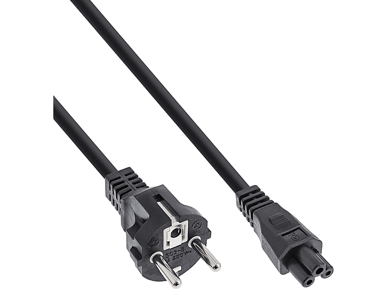 INLINE InLine® Netzkabel für Notebook, 3pol Kupplung, schwarz, 1,8m ...