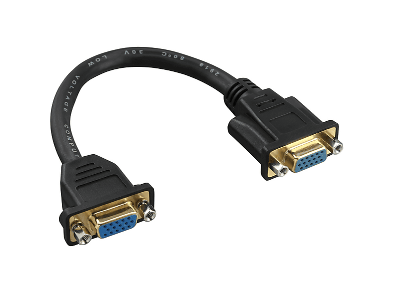 INLINE InLine® VGA Adapterkabel, 15pol. VGA Buchse auf Buchse, zum ...