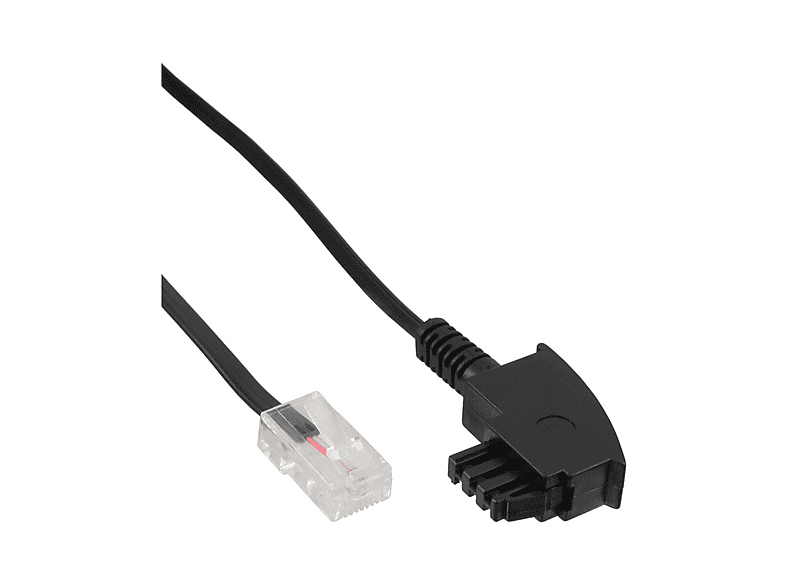 INLINE InLine® TAE-F Kabel für DSL-Router, Stecker an RJ45 8P2C, 25m ...