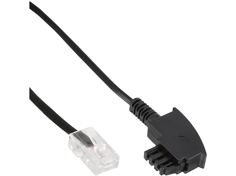 INLINE InLine® TAE-F Kabel für DSL-Router, Stecker an RJ45 8P2C, 15m ...