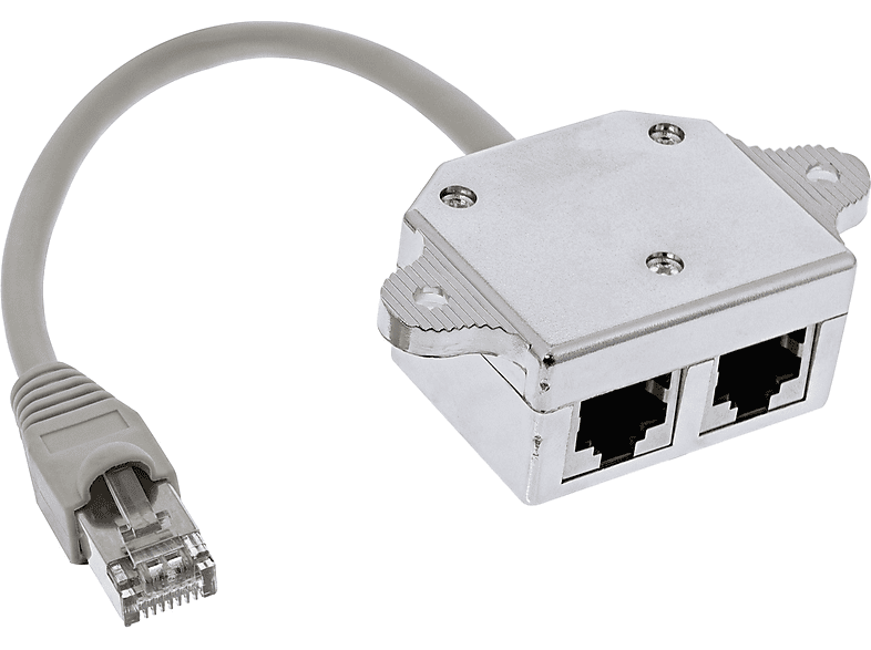 INLINE InLine® ISDN Port-Doppler, 1x RJ45 Stecker an 2x Buchse, mit ...