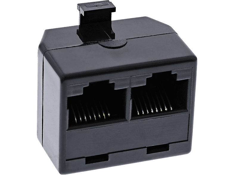 INLINE InLine® ISDN Verteiler, 1x RJ45 Stecker an 2x Buchse, ohne ...