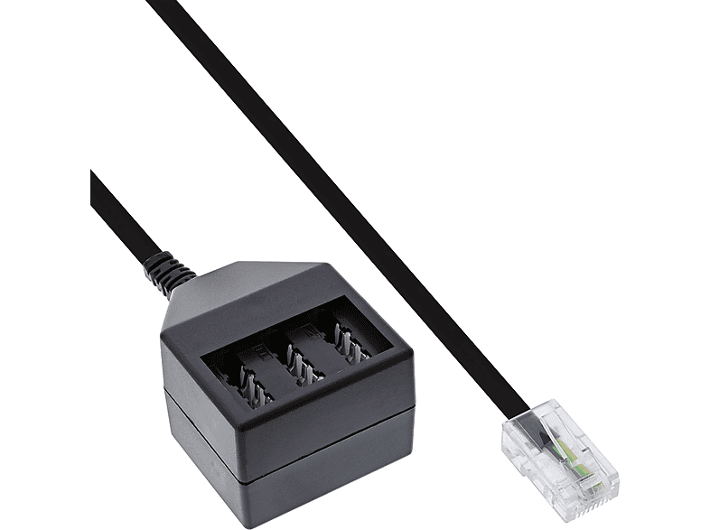 INLINE InLine® TAE Adapterkabel, RJ45 Stecker auf TAE NFN Dose, 20cm ...