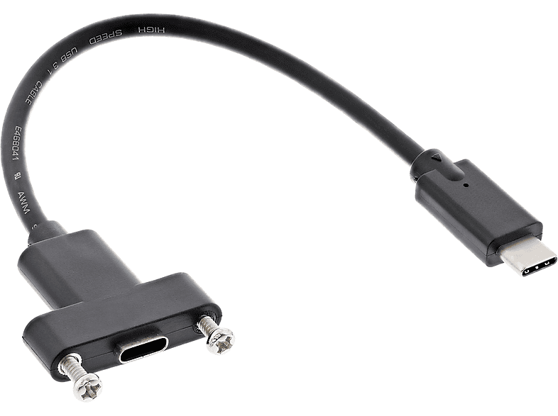 INLINE InLine® USB 3.2 Gen.2 Adapterkabel, Stecker C auf Einbaubuchse C ...