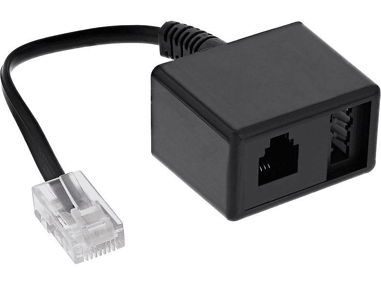 INLINE InLine® TAE Adapterkabel RJ45 Stecker auf TAE-N & RJ11 Buchse ...