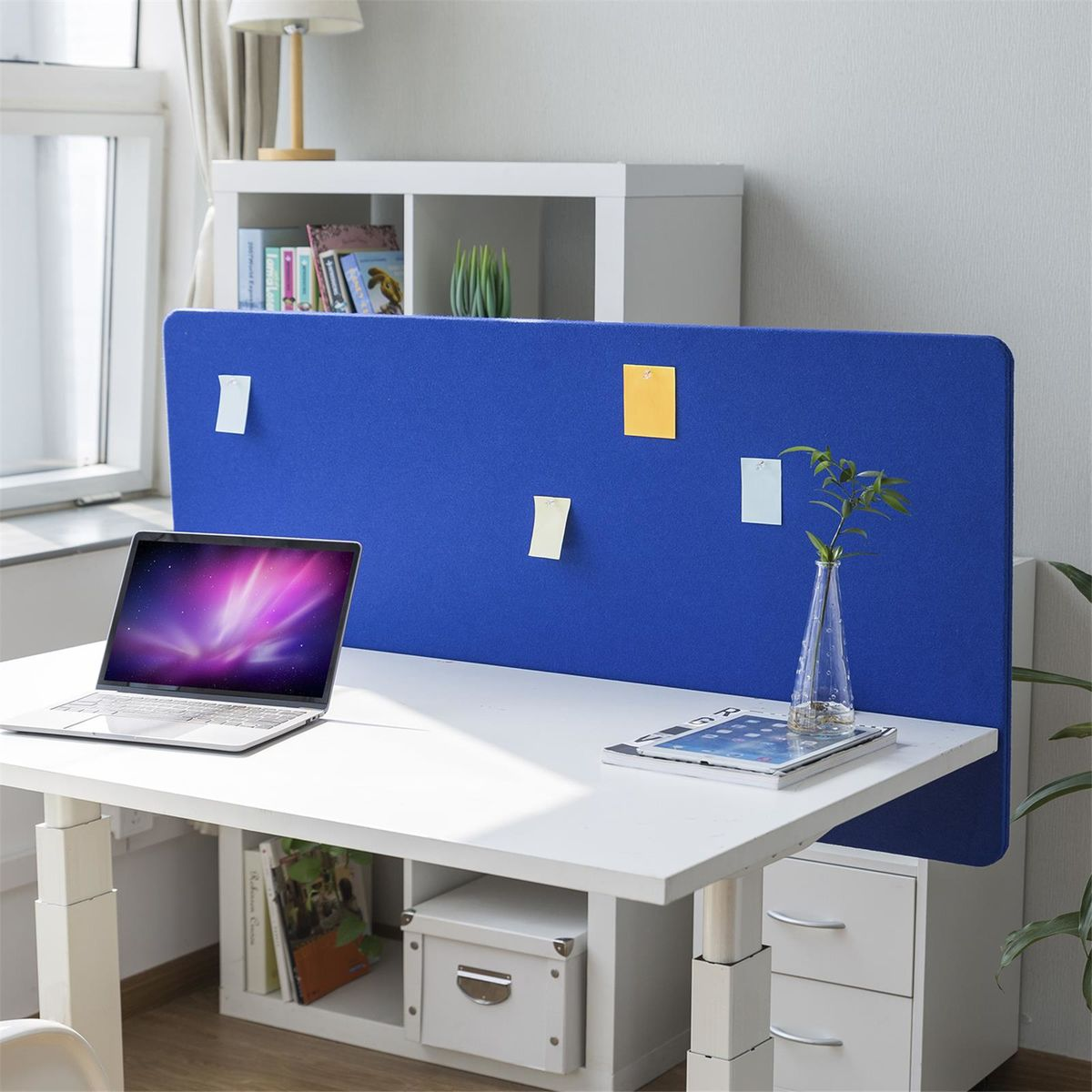 Panel divisor para escritorio | KIMEX 150-3041 Panel divisor acústico ...