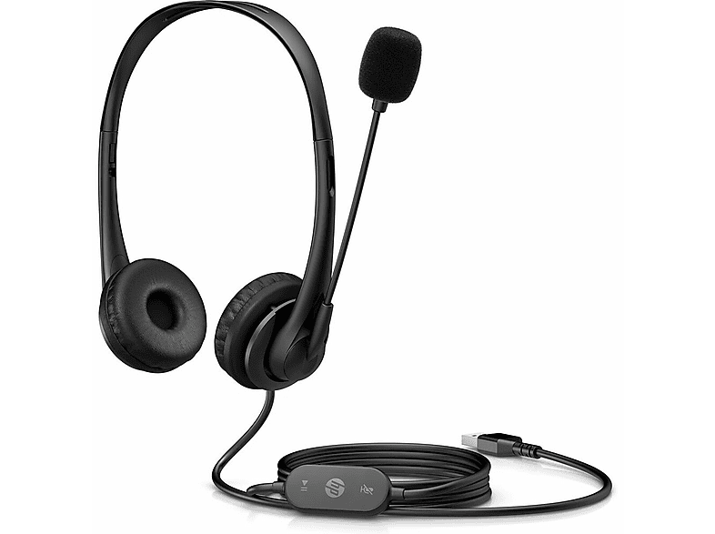 HP Stereo USB Headset G2 CUFFIE, Nero | MediaWorld.it