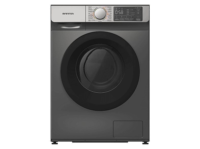 Lavadora carga frontal | INFINITON WM-1DG2, 12 kg, 16 programas, Plata ...