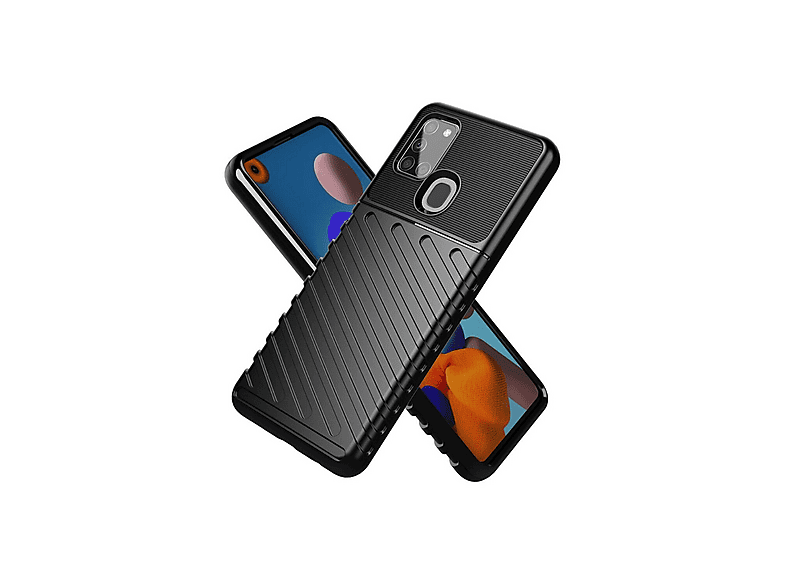 COFI Thunder Case, Bumper, Samsung, Galaxy A21S, Schwarz | MediaMarkt