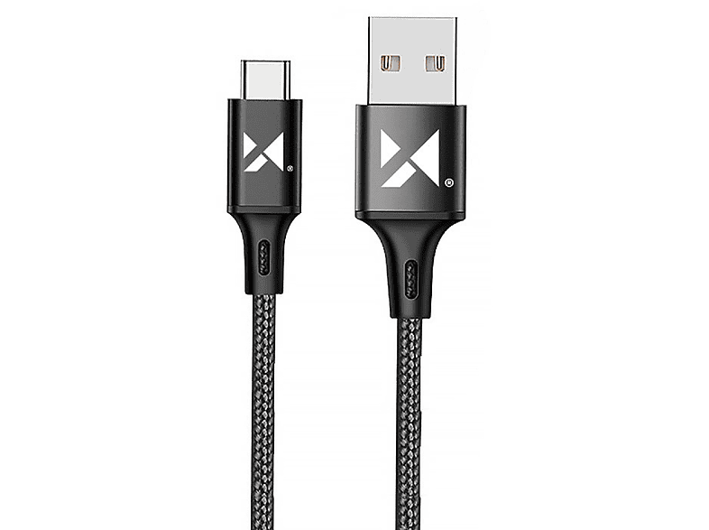 WOZINSKY Wozinsky USB Ladekabel Schnellladekabel | USB Typ C 2.4A 2m Schwarz (WUC-C2B ...