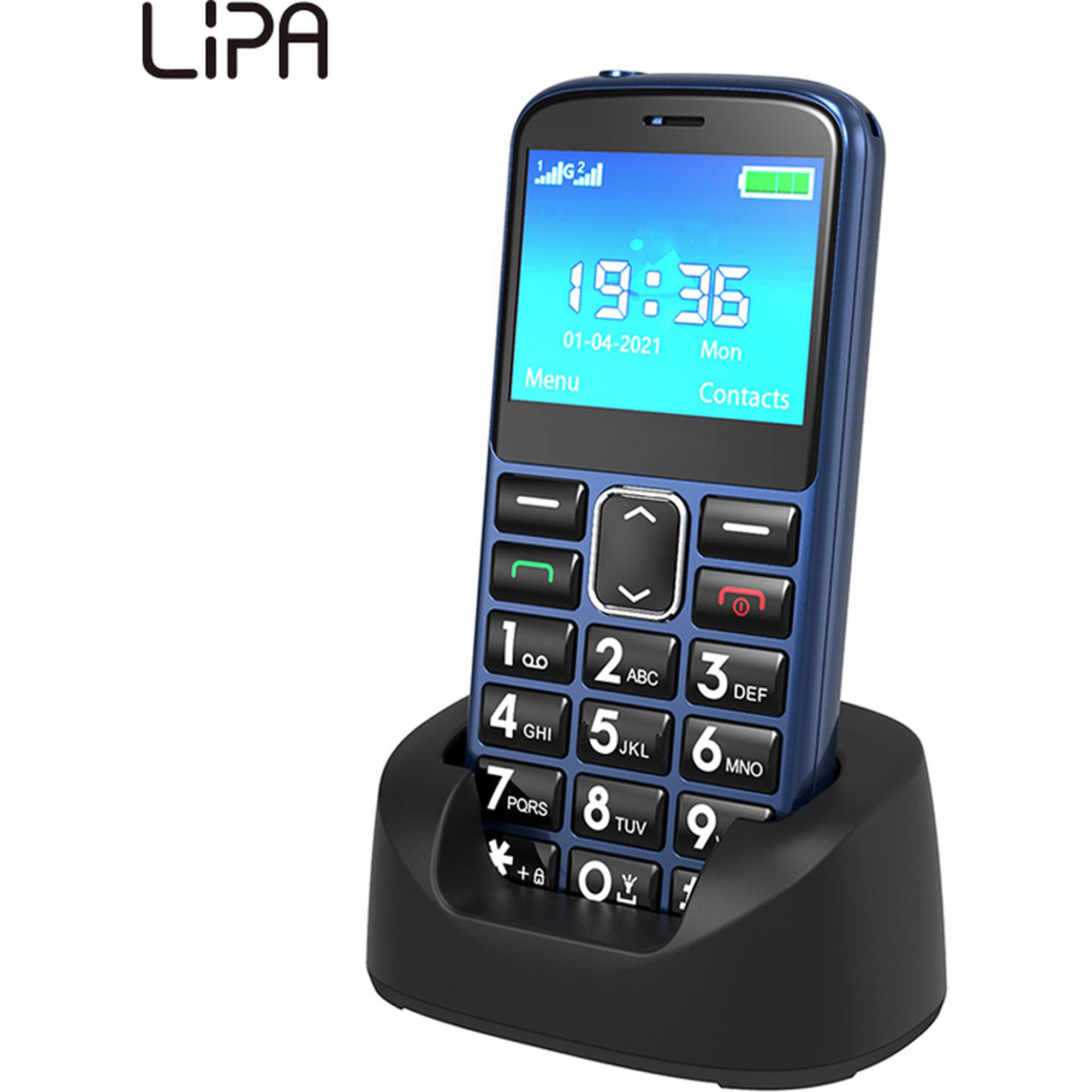 LIPA F70 Seniorenhandy 4G Senioren Handy, Blau | MediaMarkt