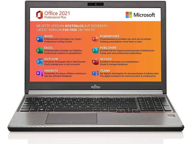 FUJITSU Lifebook E756, Notebook, mit 15,6 Zoll Display, Intel® Core™ i5 ...