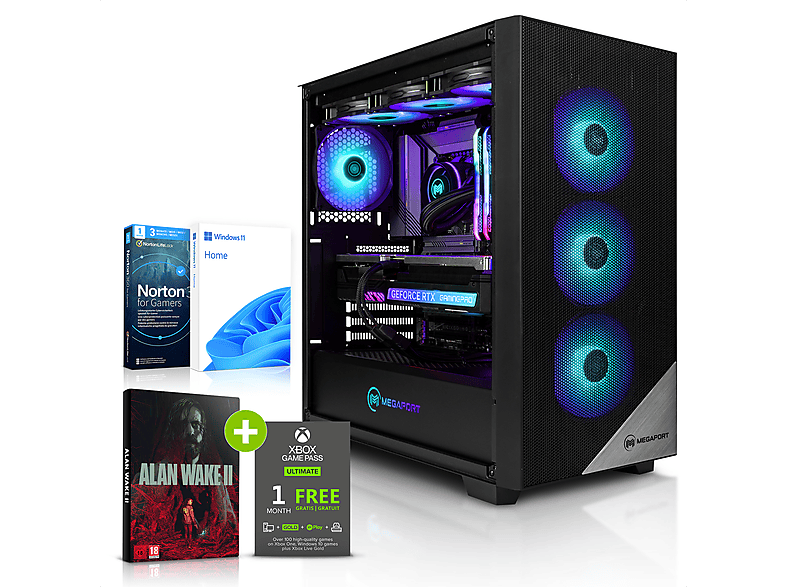 MEGAPORT Gaming Pc Intel Core i7 13700KF, Windows 11 Home (64 Bit ...