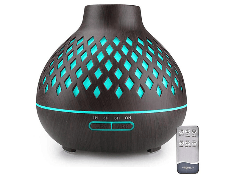 COZEVDNT Aroma-Diffuser - Fernbedienung Luftbefeuchter braun (10 Watt ...