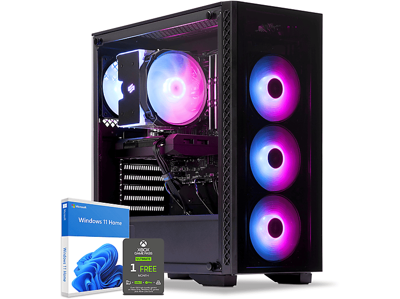 SEDATECH Intel i7-12700KF, Windows 11 Home mehrsprachig, Gaming PC mit Intel® Core™ i7 Prozessor ...