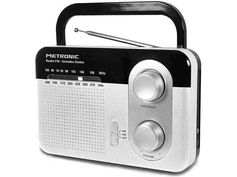Radio portátil | 477220 METRONIC, Blanco | MediaMarkt