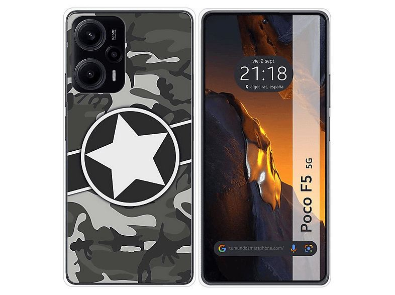 Funda móvil | TUMUNDOSMARTPHONE Xiaomi Poco F5 5G, Compatible con ...
