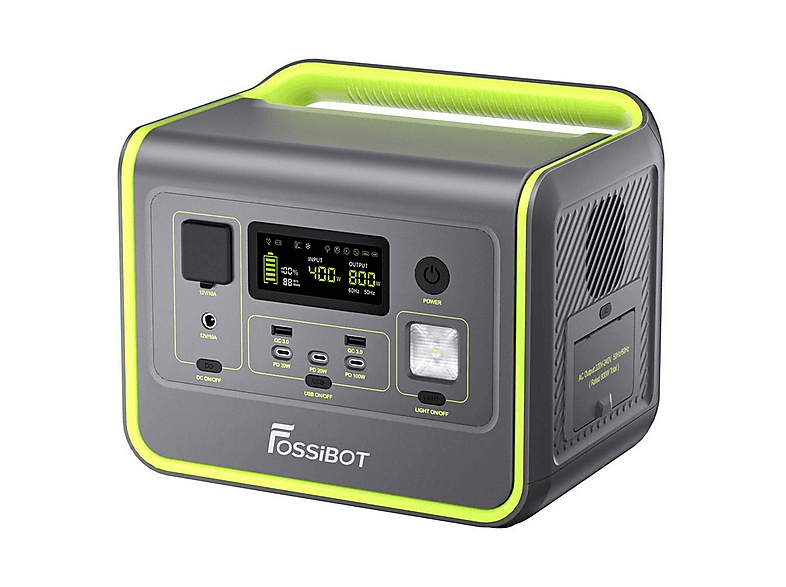 FOSSIBOT F800 Stromzeuger 512Wh Grün | MediaMarkt