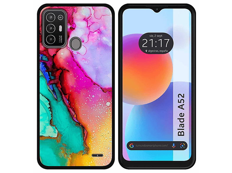 Funda móvil | TUMUNDOSMARTPHONE ZTE Blade A52, Compatible con ZTE ZTE ...