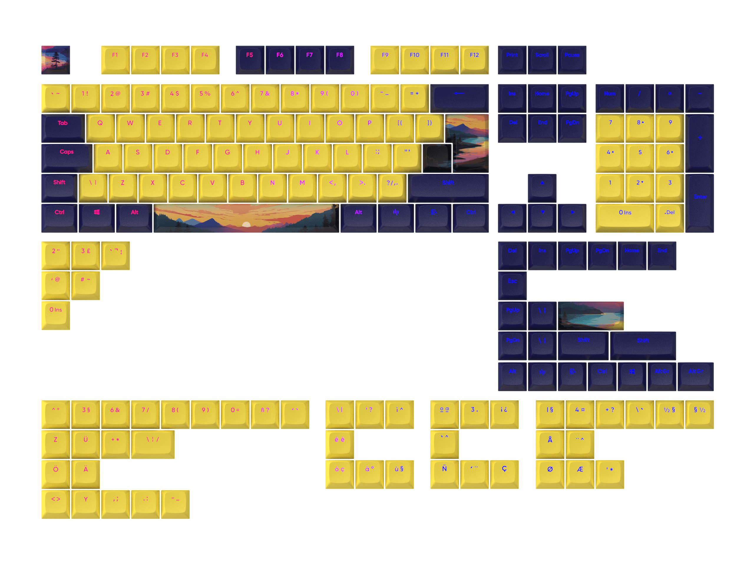 DARK PROJECT Sunset [ANSI & ISO], Keycap-Set, Mechanisch | MediaMarkt