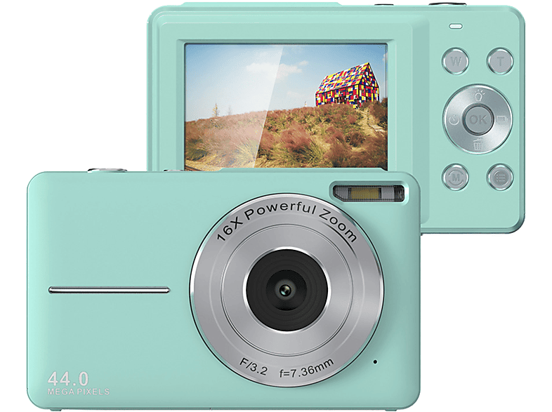 Cámara digital | KINSI DC403, 24 megapixel, Verde | MediaMarkt