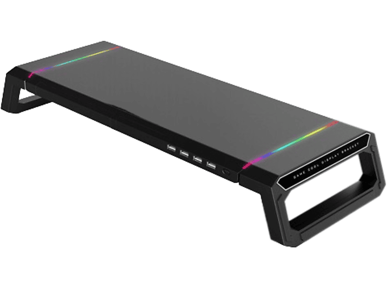 SHAOKE Schwarzer Multifunktions-All-in-One Monitor Booster Stand Laptop ...