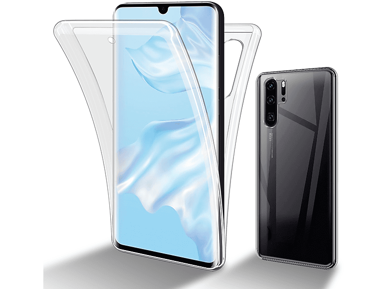 Funda para móvil | CADORABO Funda TPU 360 grados, Compatible con Huawei P30 PRO, TRANSPARENTE ...