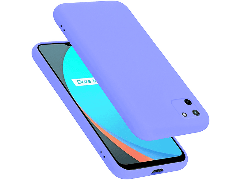 CADORABO Hülle im Liquid Silicone Case Style, Backcover, Realme, C11 ...