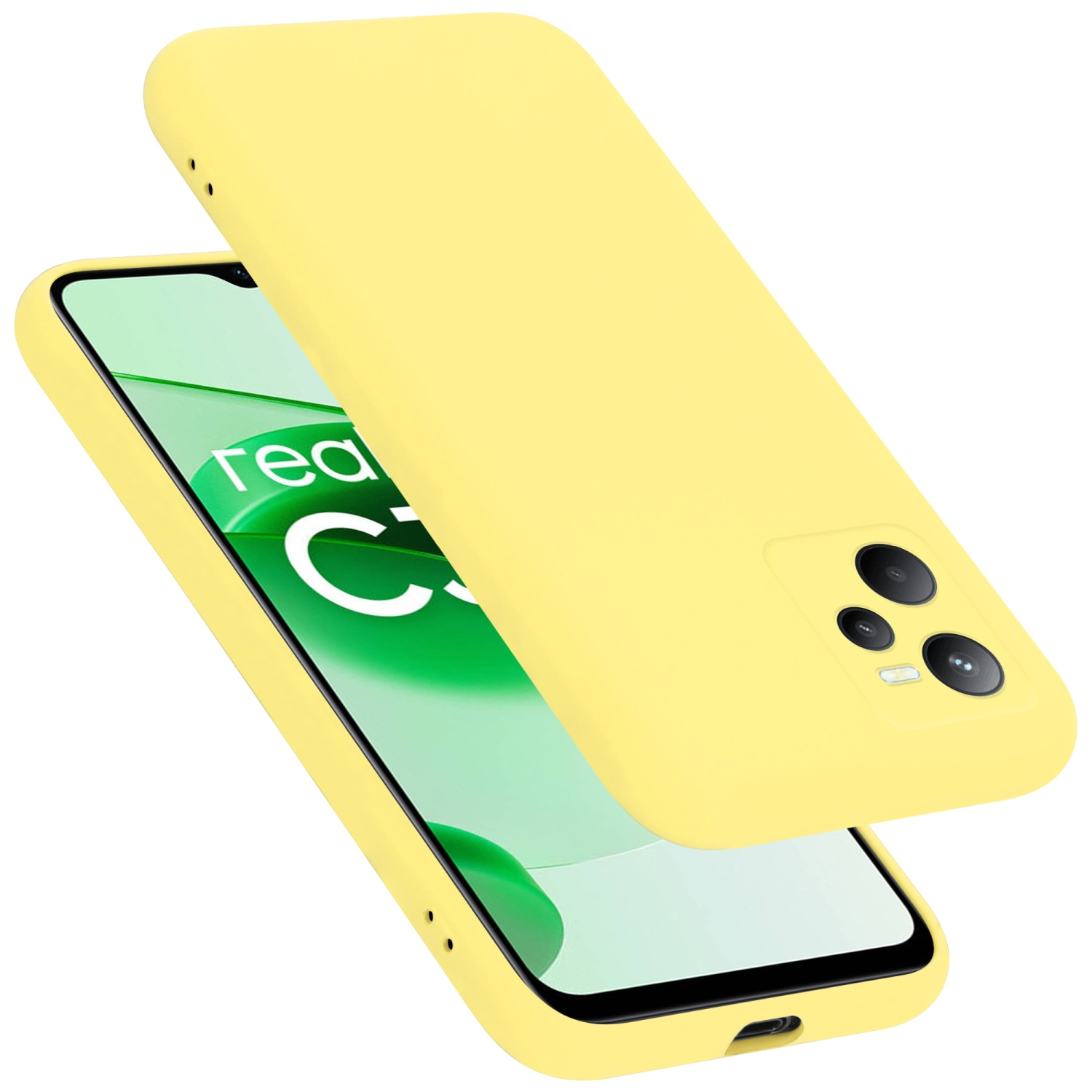 CADORABO TPU Liquid Silicone Case Hülle, Backcover, Realme, C35 / Narzo ...