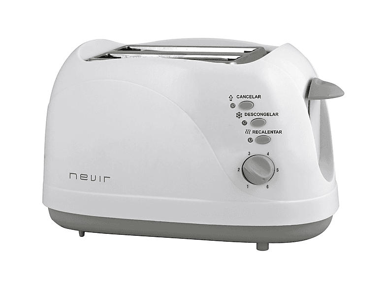 Tostadora | NEVIR NVR-9823T, 750 W, 2 ranuras, 2 rebanadas, 7 niveles ...