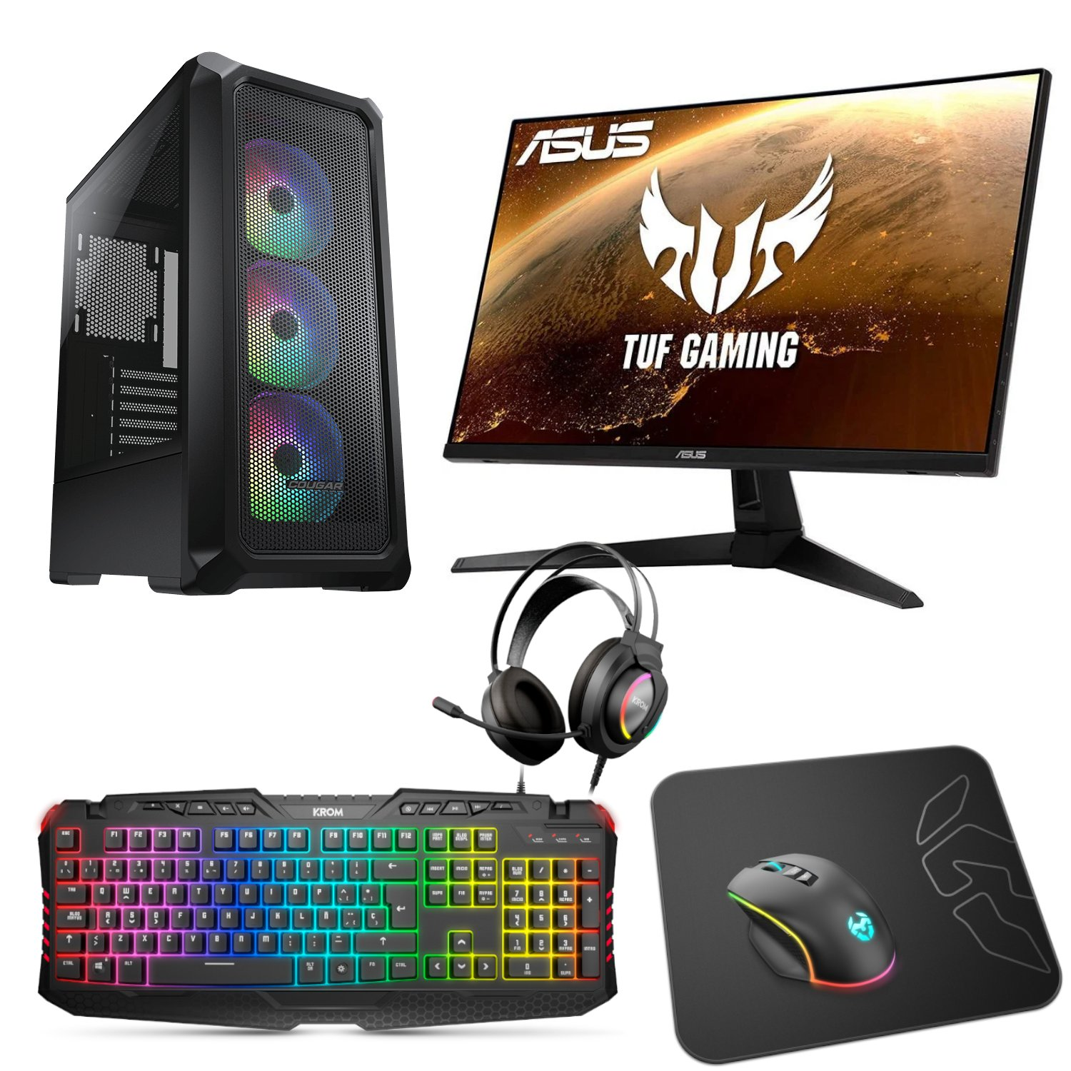 PC Gaming | Pack Gaming GPlus48 EPICAL-Q , Negro | MediaMarkt