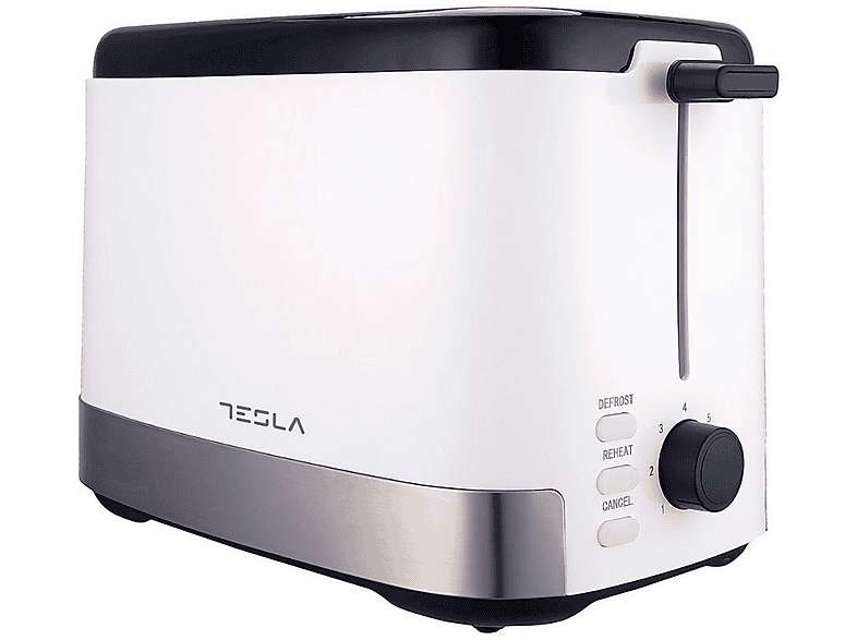 Tostadora | TESLA TS300BWX, 800 W, 2 ranuras, 2 rebanadas, Control ...