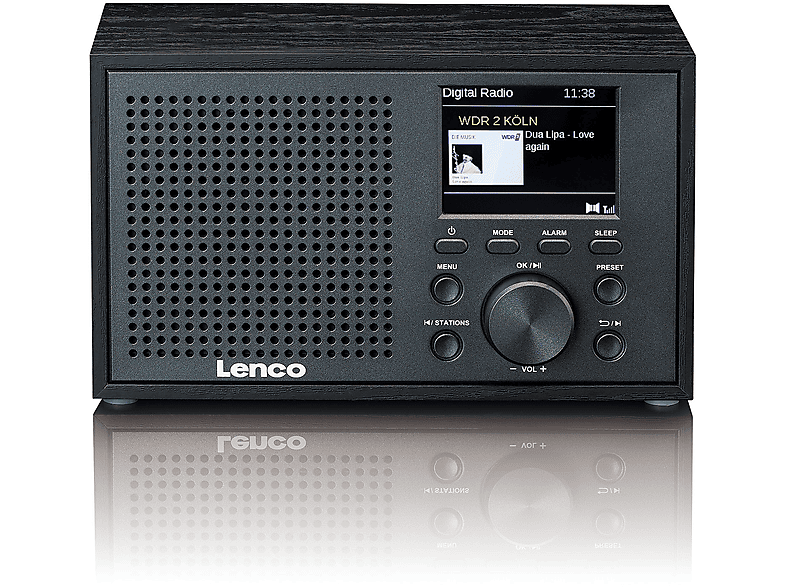 LENCO DAR-017BK Radio, DAB, DAB+, FM, Bluetooth, Silber-Schwarz | MediaMarkt