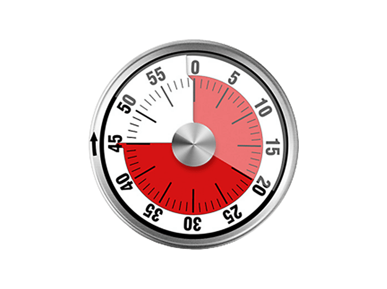 SYNTEK Küchentimer Edelstahl mit Magnet mechanisch Kochen Backen ...