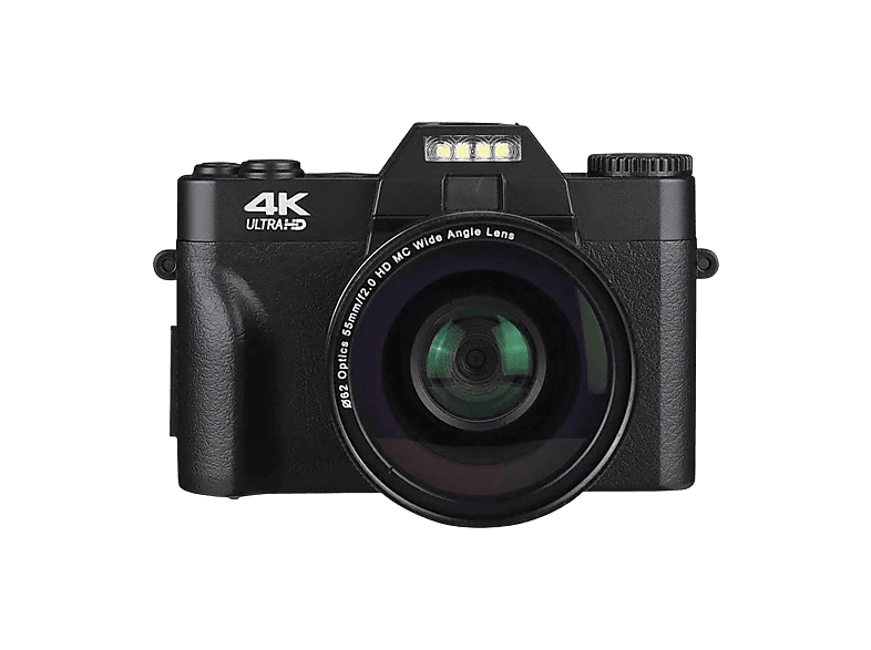 LINGDA 4K Ultra HD Flip-Screen 64g Speicherkarte Digital Kamera Schwarz ...