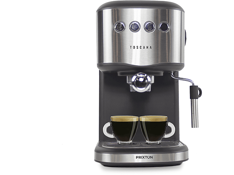PRIXTON Toscana Kaffeemaschine Grau | MediaMarkt