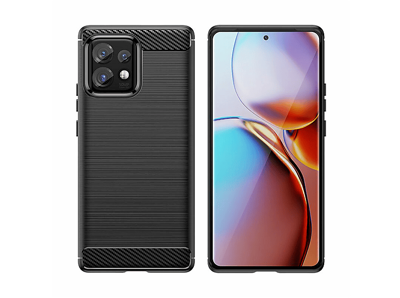 COFI Carbon Case Hülle, Backcover, Motorola, Edge 40 Pro, Schwarz | SATURN