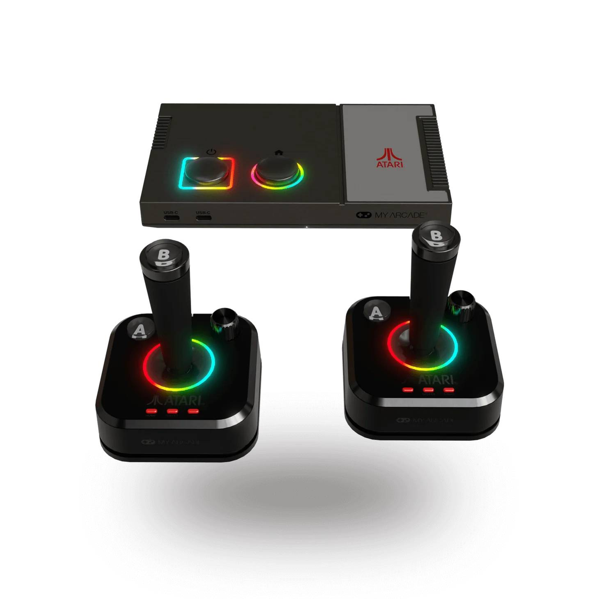 Consola retro | MYARCADE Gamestation Pro Atari 200 Games, 0 GB, Negro ...