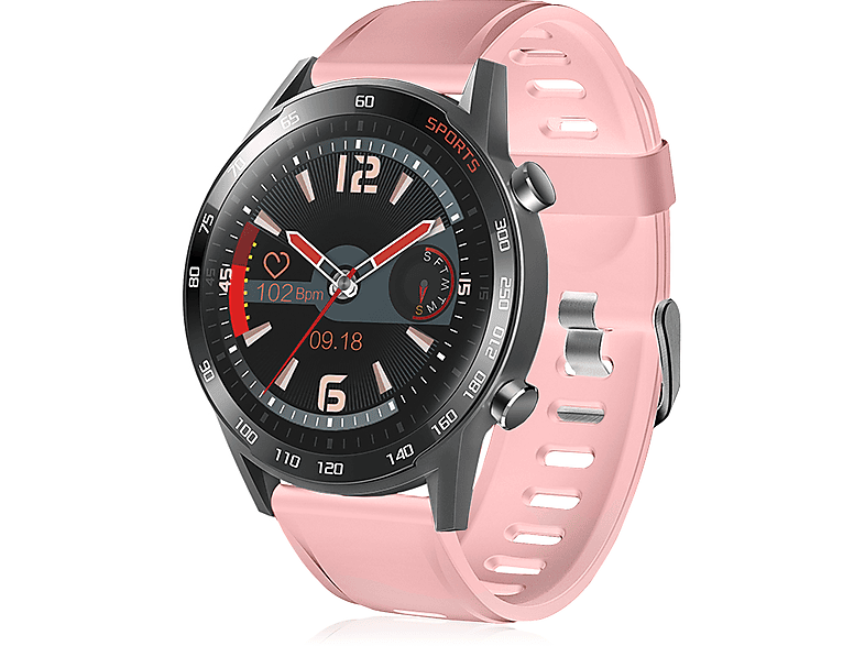 DAM ELECTRONICS DMAD0191C55 Smartwatch Silikon, Rosa | MediaMarkt