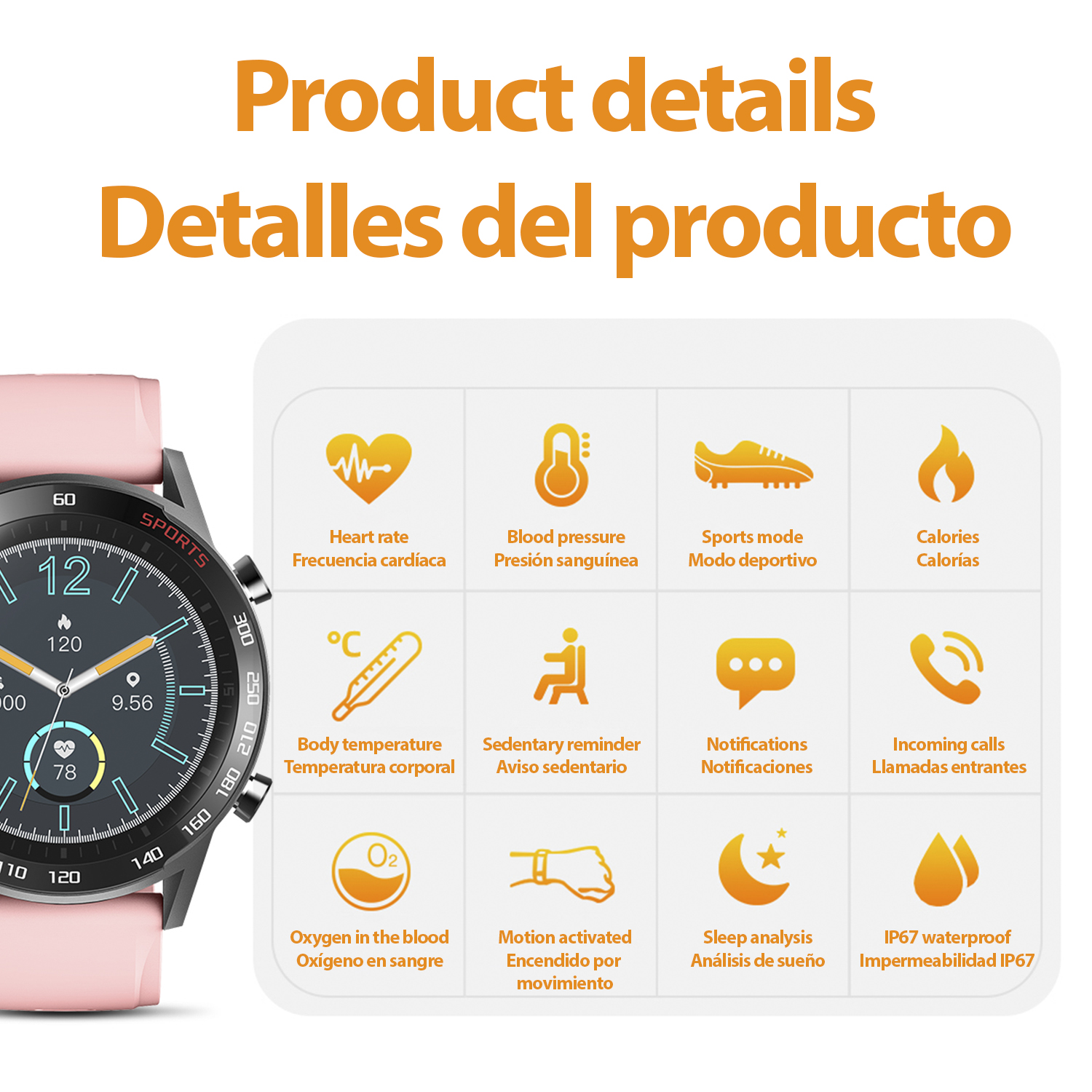SMARTWATCH DAM ELECTRONICS DMAD0191C55, Rosa | MediaWorld.it
