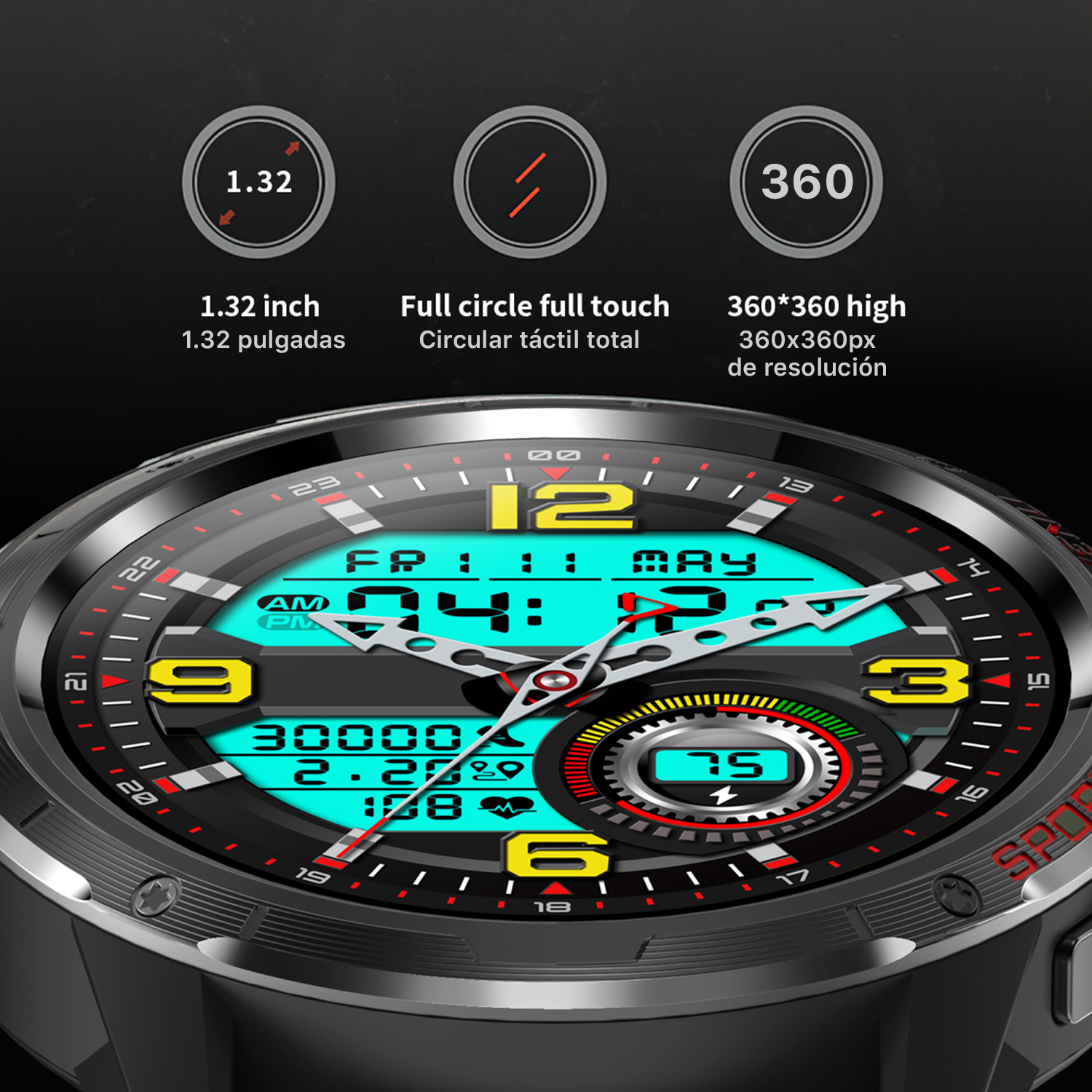 SMARTWATCH DAM ELECTRONICS DMAQ0070C00, Nero | MediaWorld.it