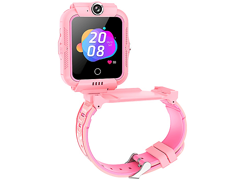 DAM ELECTRONICS DMAP0128C55 Kinder-Smartwatch Silikon, Rosa | MediaMarkt