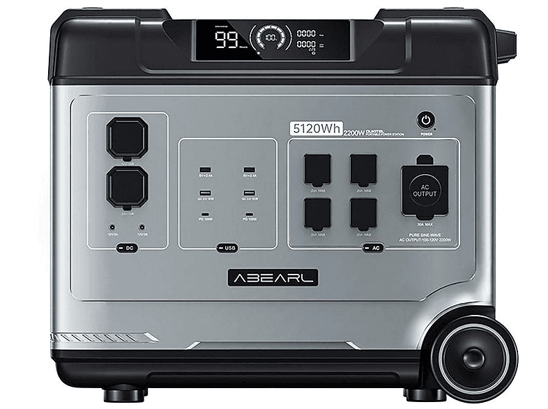 OUKITEL P5000 2200W Stromzeuger 5120Wh grau | MediaMarkt