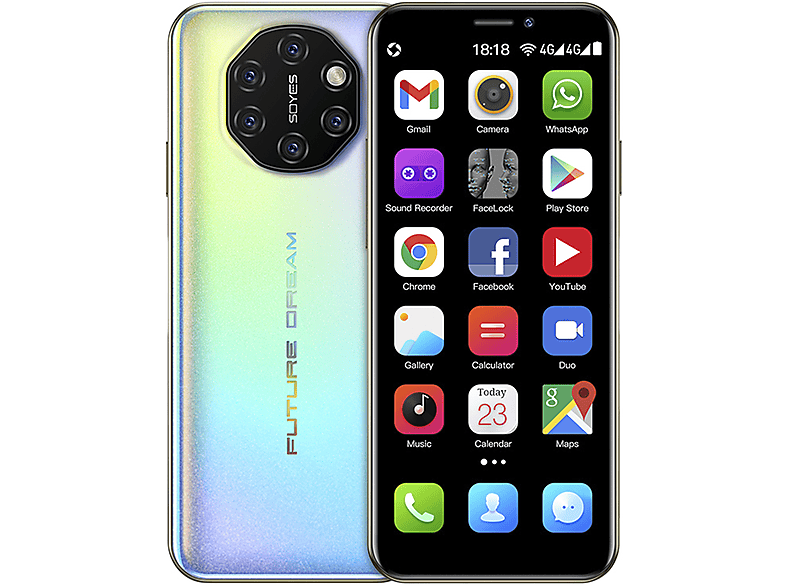 DAM ELECTRONICS Mini smartphone S10i 4G, Android, 3GB RAM + 64GB ...