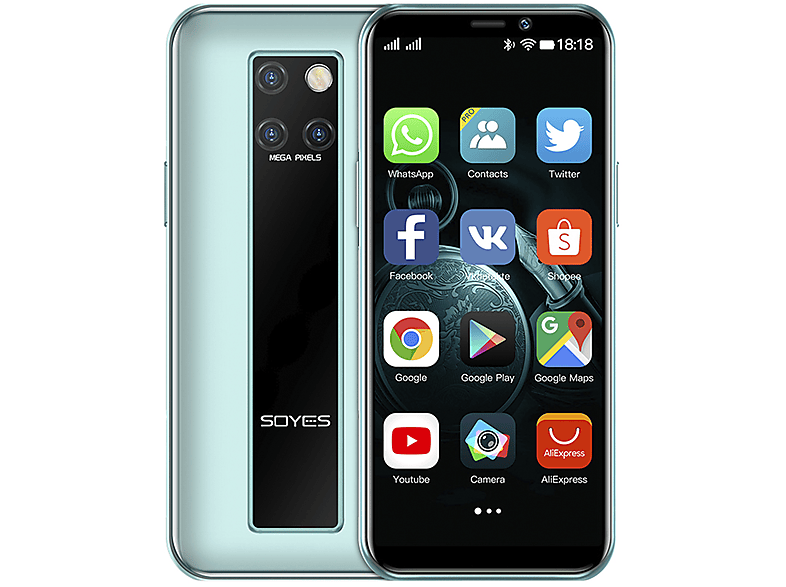 DAM ELECTRONICS Mini smartphone S10-H 4G, Android 9.0, 3GB RAM + 32GB ...